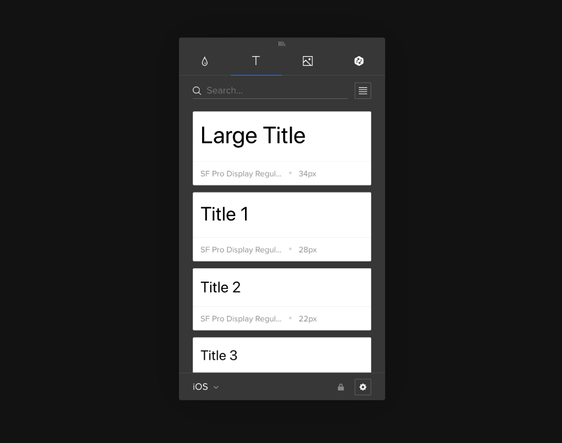 iOS UI Kit in UXPin