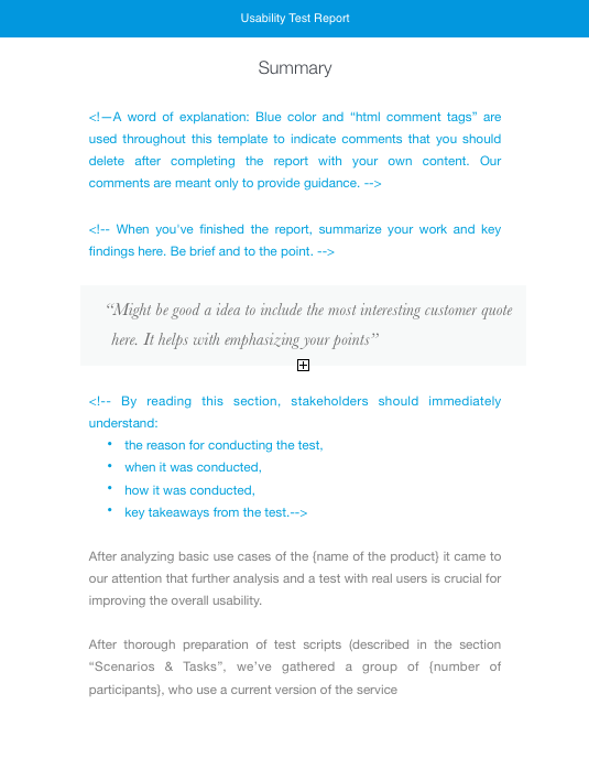 Usability Testing Report And Other Templates For Usability Tests